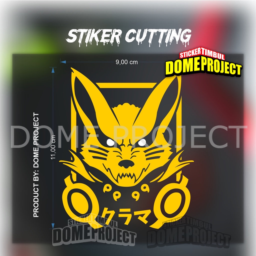 Sticker KURAMA BIJUU NARUTO CUTTING STICKER PREMIUM GRADE | Shopee ...
