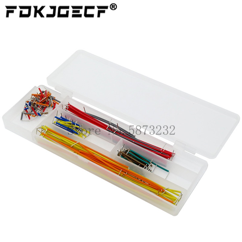 14kind 10strip = 140pcs U Shape Solderless Breadboard Jumper Cable Wire ...