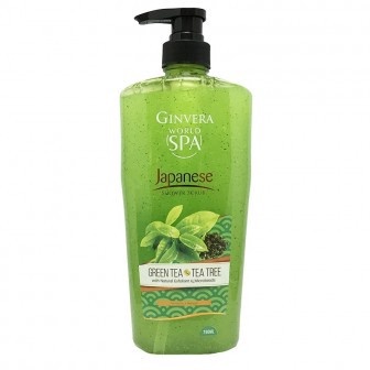 GINVERA WORLD SPA JAPANESE SHOWER SCRUB GREEN TEA & TEA TREE-750ML ...