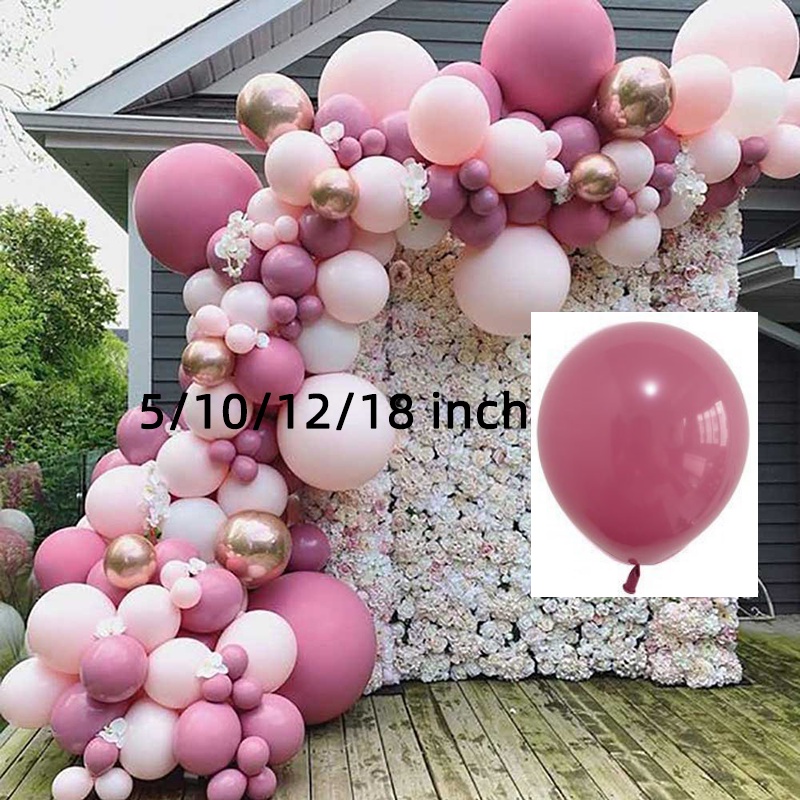 5/10/12/18 inch Retro Rose Red Balloon Vintage Rose Birthday Party ...