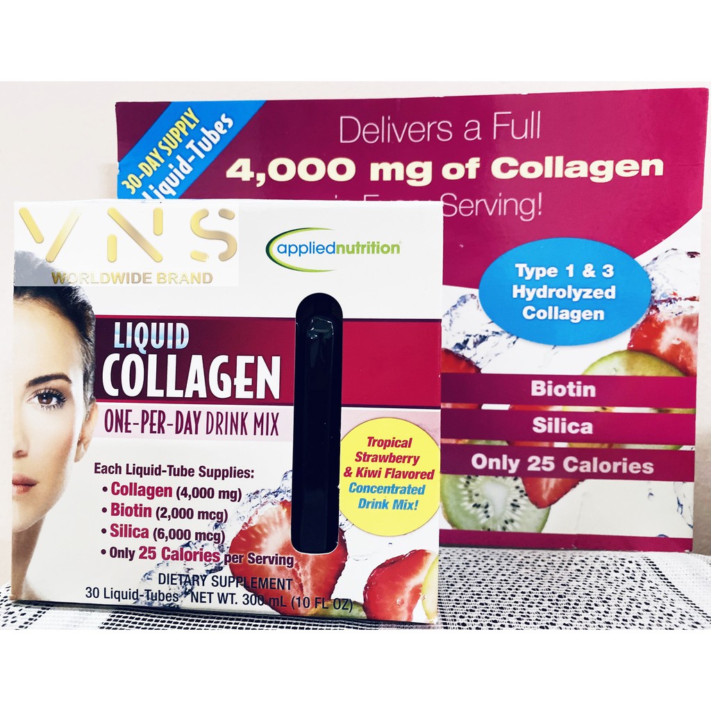 Applied Nutrition Liquid Collagen Drink 4000 Mg (30 Tubes) | Shopee ...