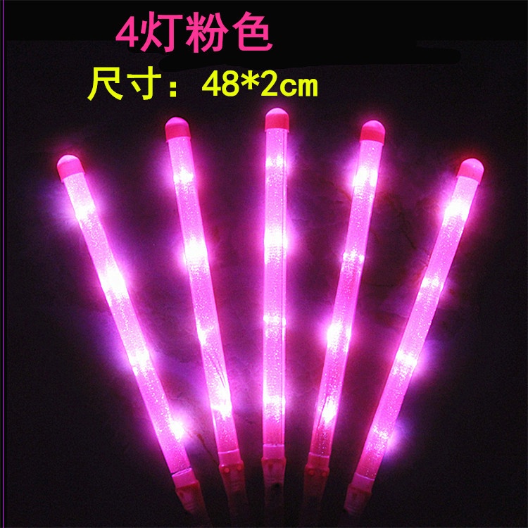 14inch Multicolor Light-Up Blinking Rave Sticks LED Flashing Strobe ...