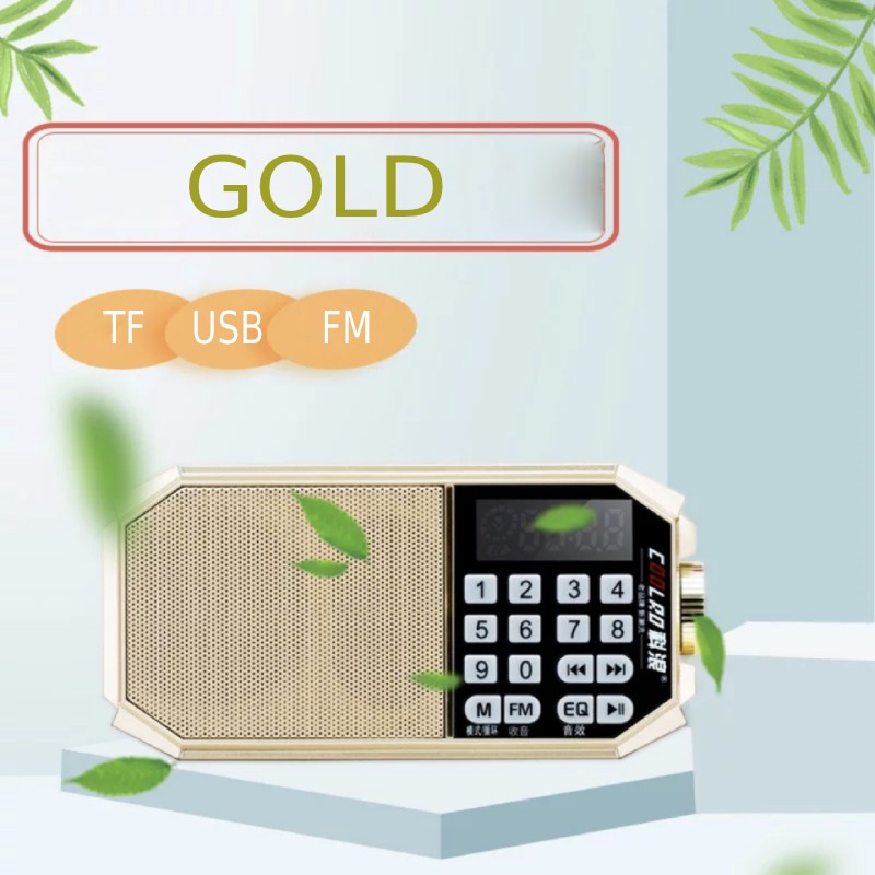 Mini Portable Bluetooth FM Radio Rechargeable Handheld Digital Player ...