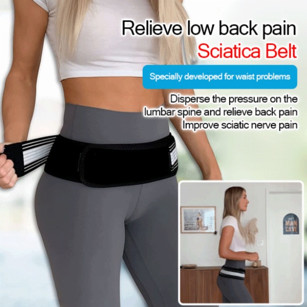 Sciatica Back Pain Relief Belt Lumbar Support Waist Pain Back Weight ...