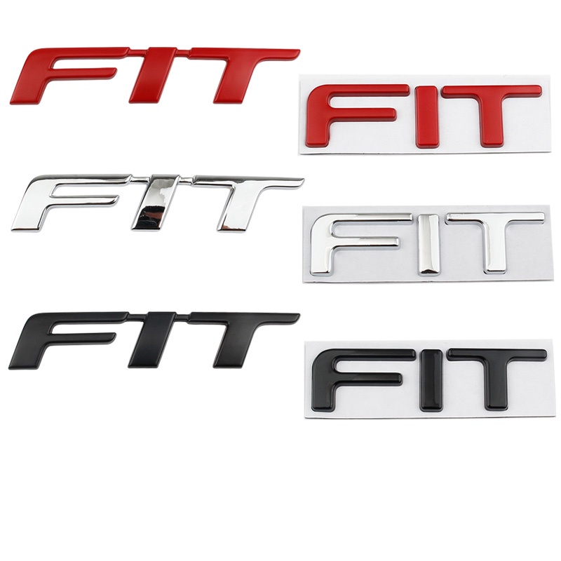 1 x Metal Chrome FIT Letter Logo Car Auto Rear Trunk Emblem Sticker ...