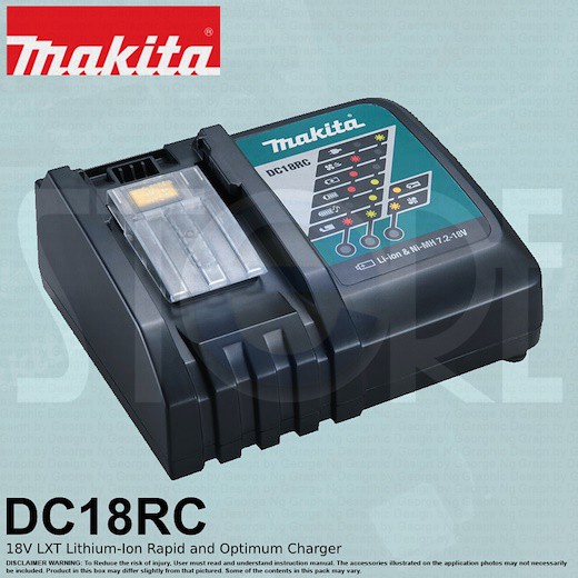 MAKITA DC18RC 18V LXT Lithium‑Ion Rapid and Optimum Battery Charger ...