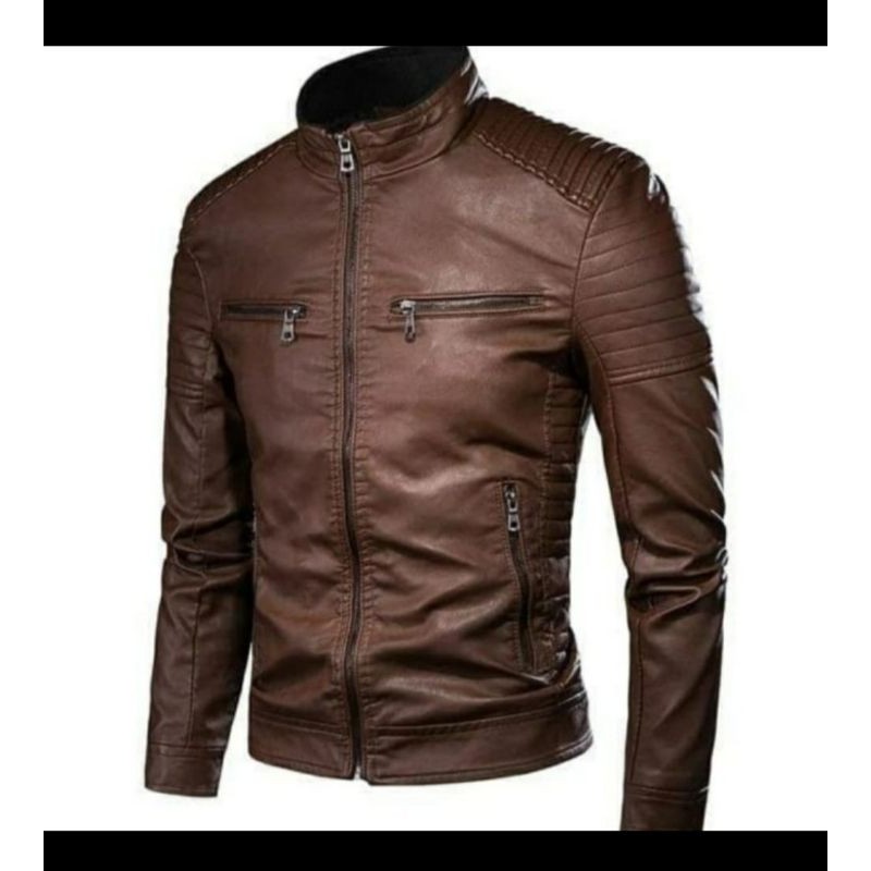 Cool And Cool Men's Spring Leather Jacket | Shopee Singapore