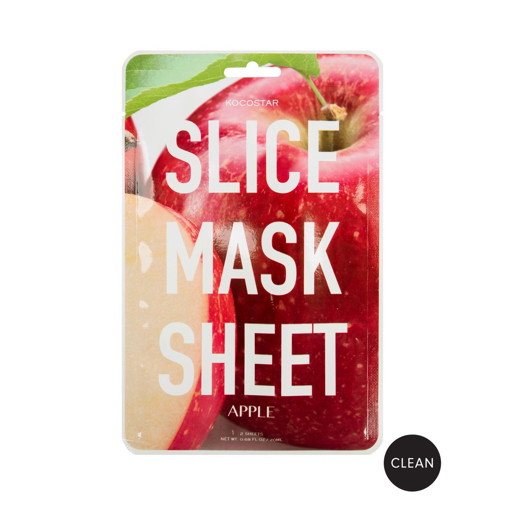 Kocostar Slice Mask Sheet - Apple (2 Sheets in 1 Pack - 12 Pcs Slices ...