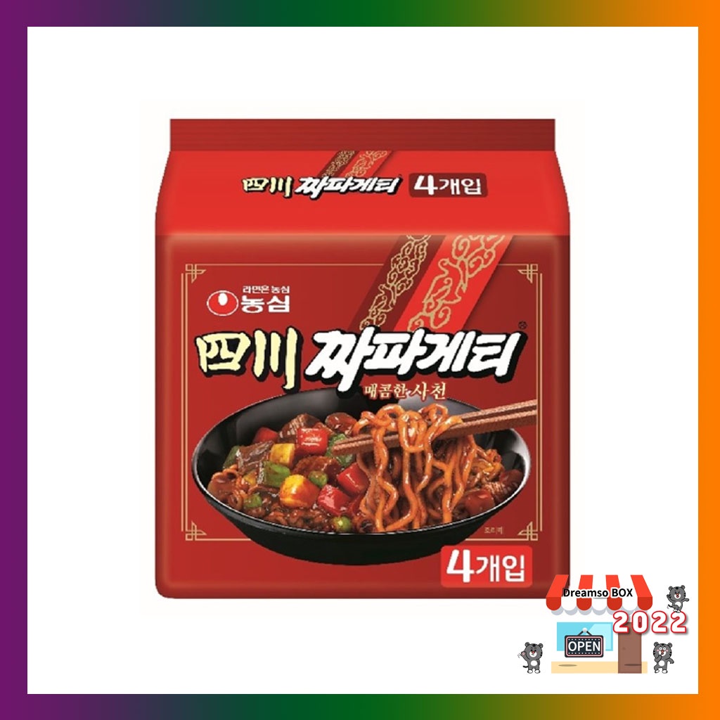 Nongshim Sichuan Jjapaghetti 137g x 4pcs/ Korean Ramen | Shopee Singapore