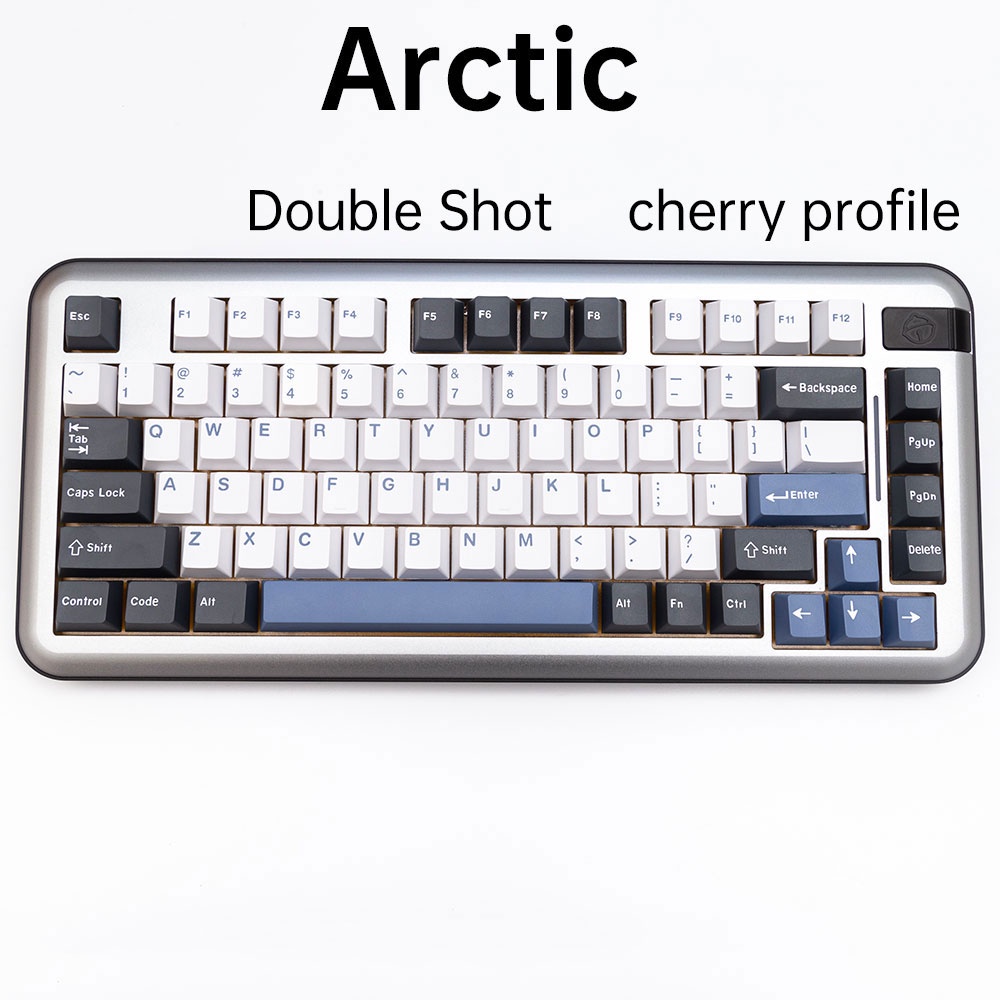 [173keys] Arctic Keycaps /Double shot /Cherry profile /PBT fabric for ...