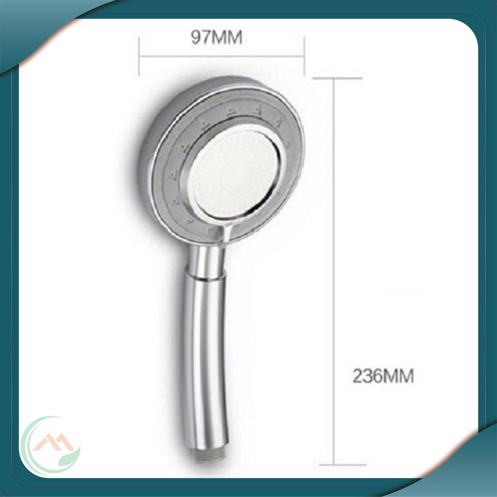 Super pressure shower handle and shower head with 3 modes of shiny ...