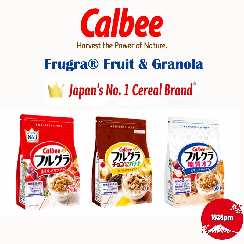 Calbee Frugra Granola Cereal / Assorted Flavours - Import from Japan ...