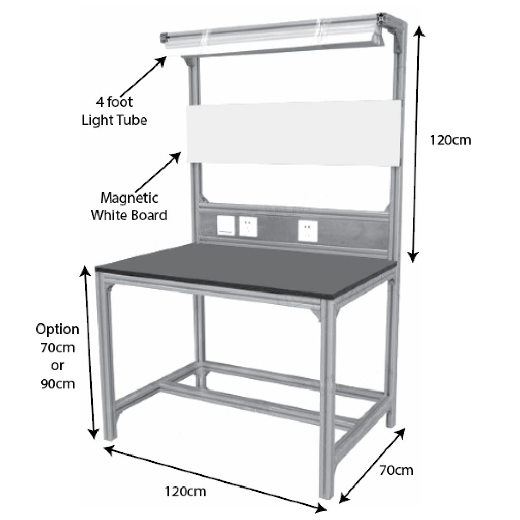 Aluminum Profile Workstation - Custom Made | Shopee Singapore