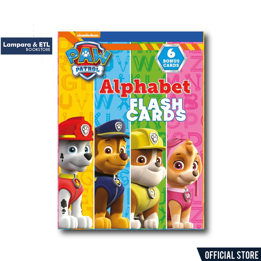 Paw Patrol Alphabet Flash Cards | Shopee Singapore