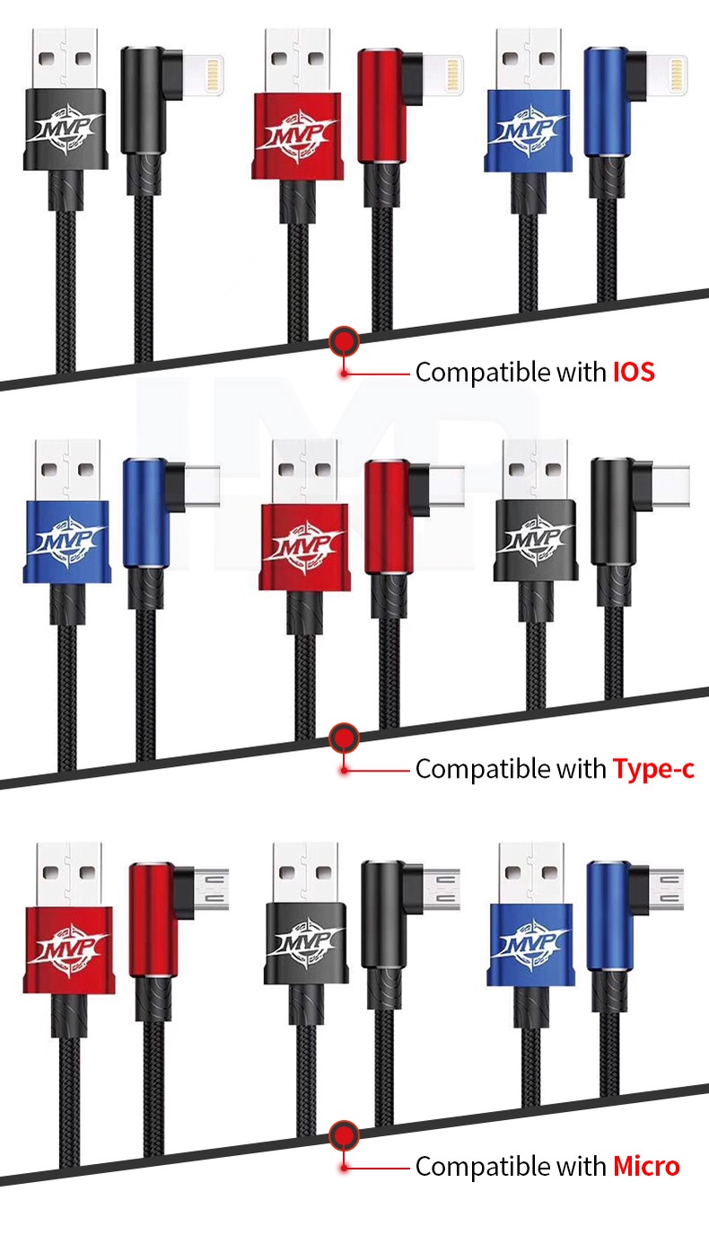 HXR 2A USB Cable Fast Charger Cable Charging Micro USB/Type-C 100% ...