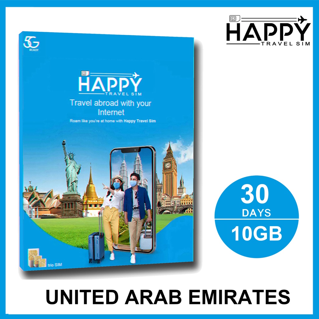 Dubai, Abu Dhabi, United Arab Emirates, UAE Travel Sim Card | Shopee ...