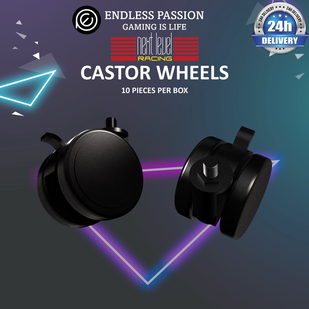 Next Level Racing Lockable Castor Wheels - NLR-A007 | Shopee Singapore