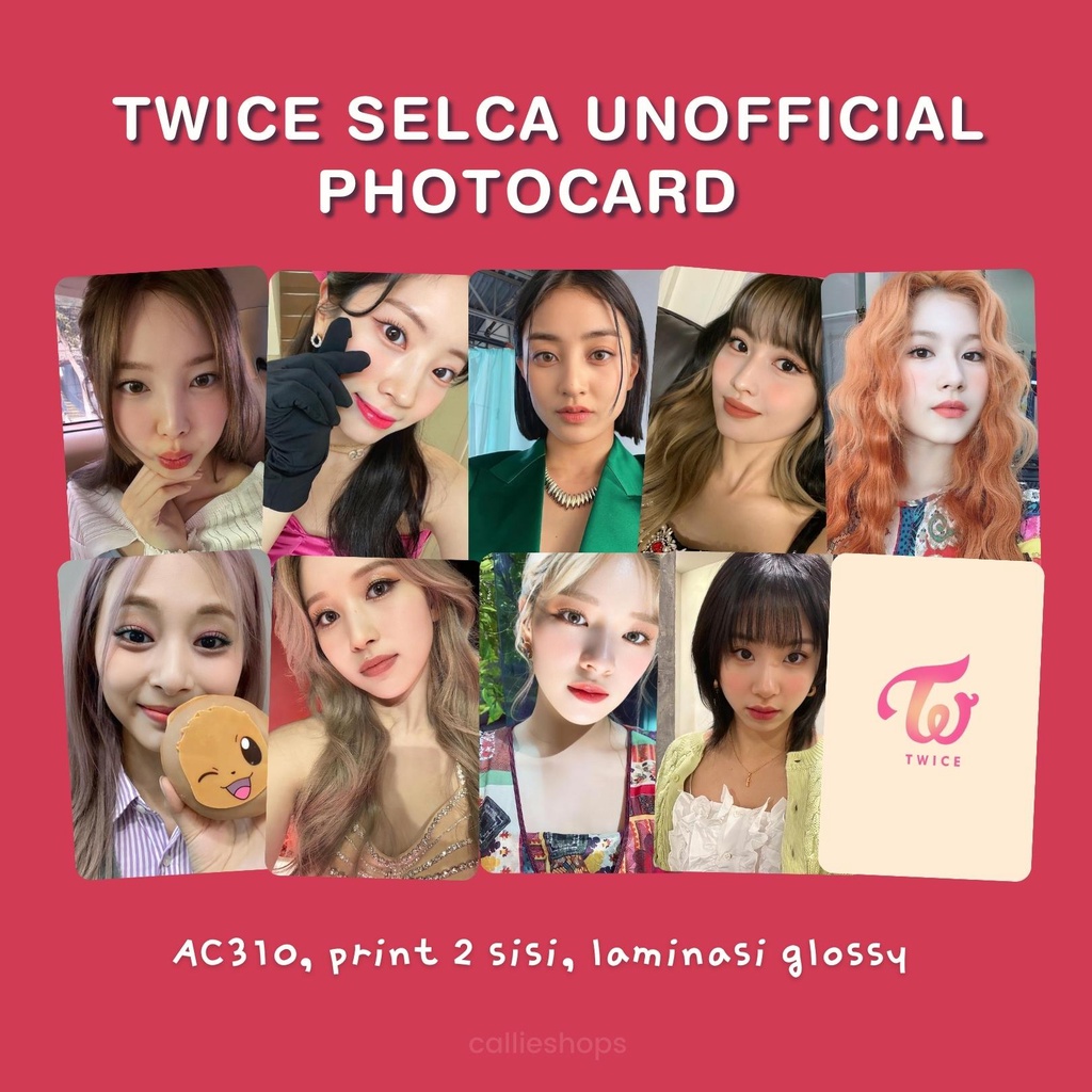 Twice Selca Unofficial Photocard Nayeon Sana Momo Tzuyu Mina Jeongyeon ...