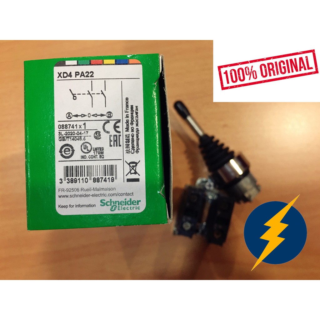 Schneider XD4PA22 Joystick controller plastic, Ø22, 2 directions ...