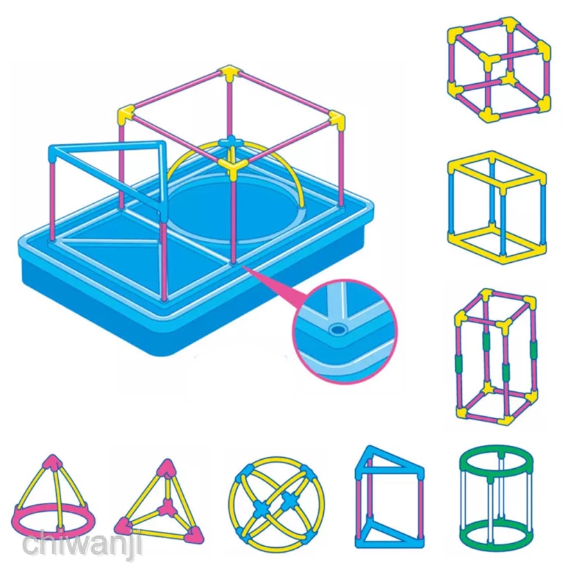Montessori Geometry Teaching Model 3D Assemble Kits Gift | Shopee Singapore