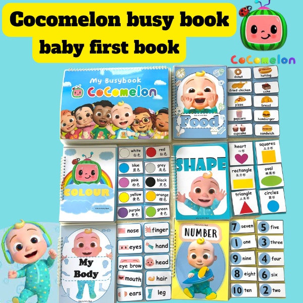 SG Stock Cocomelon Busy Book/ quiet book for kids Ready made/baby book ...