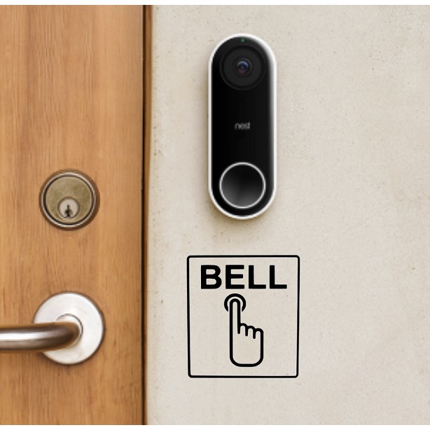 Unique Funny Sticker Wall Cutting Sticker Doorbell Door Bell | Shopee ...