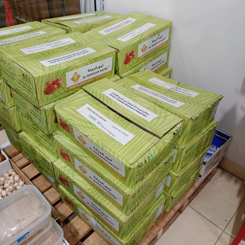 Khalas Dates 10kg Al Barakah al barakka or Barari, Takjilan / Carton ...