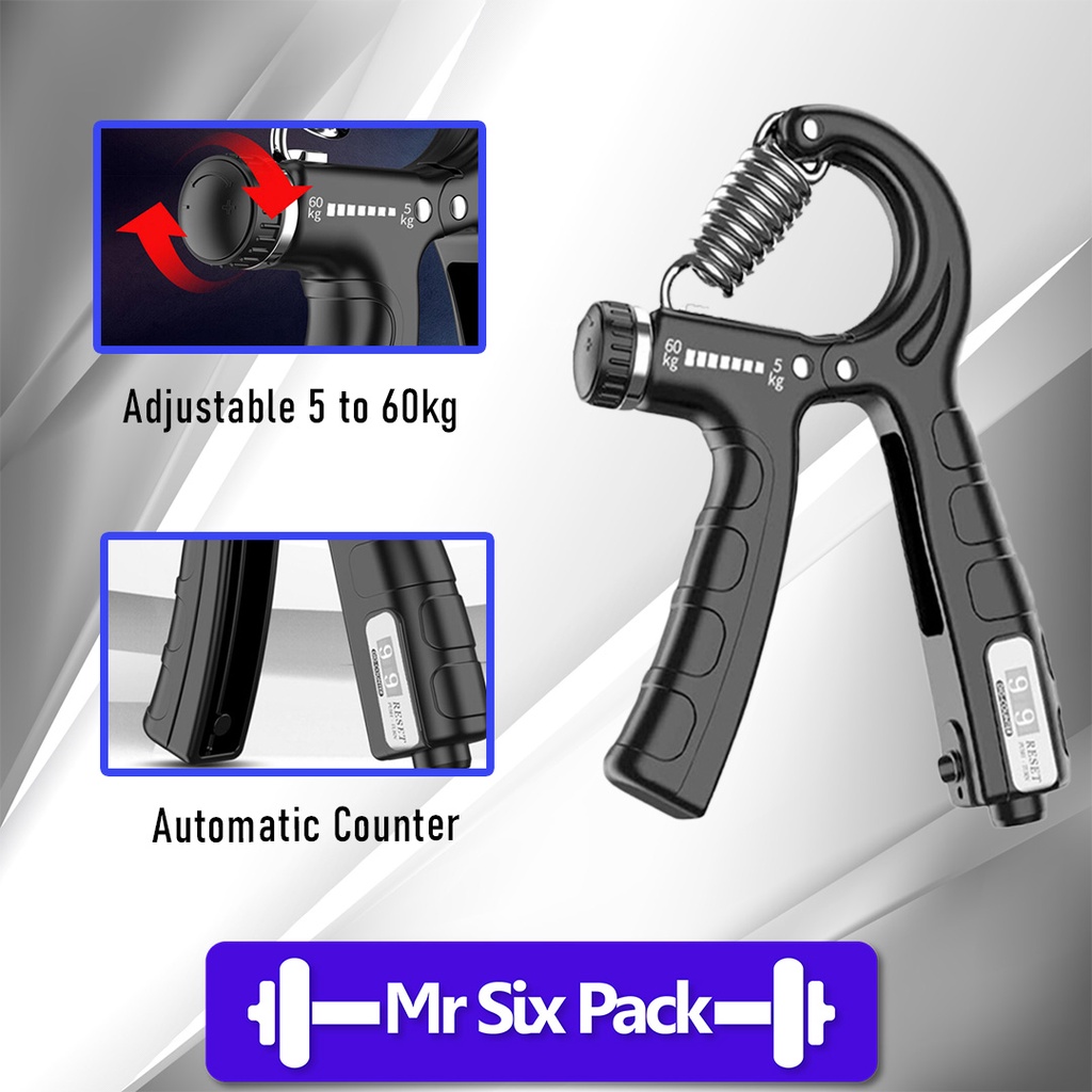 W-20B 5kg-60kg Adjustable Gripper Fitnesas Hand Exerciser Grip with ...