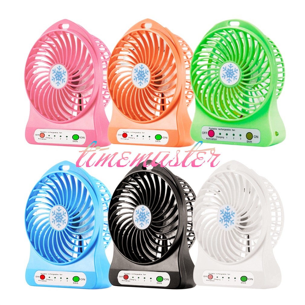 PORTABLE MINI USB FAN RECHARGEABLE BATTERY COOL | Shopee Singapore