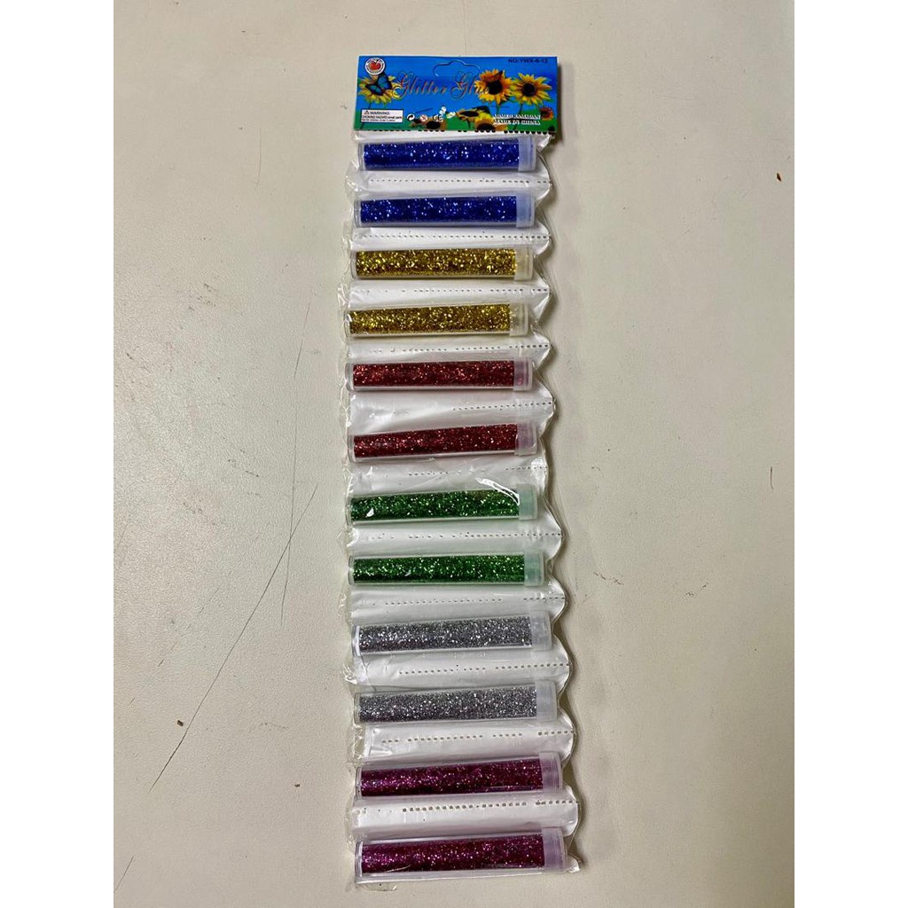 Glitter Glue Powder - 12 bottle/pack | Shopee Singapore