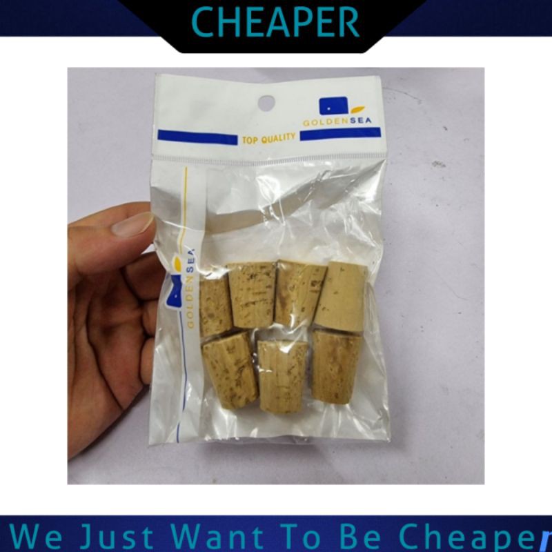 7pcs Bottle Wood Stopper White Stopper Safe Multipurpose x 1 Pack ...