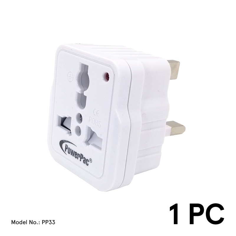 PowerPac 3 Pin Multi Adapter, Universal Travel Adapter, 2 Pin Adapter ...