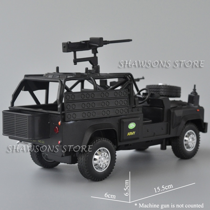 1:32 Scale Diecast Military Model Toys Land Rover Defender Army ...