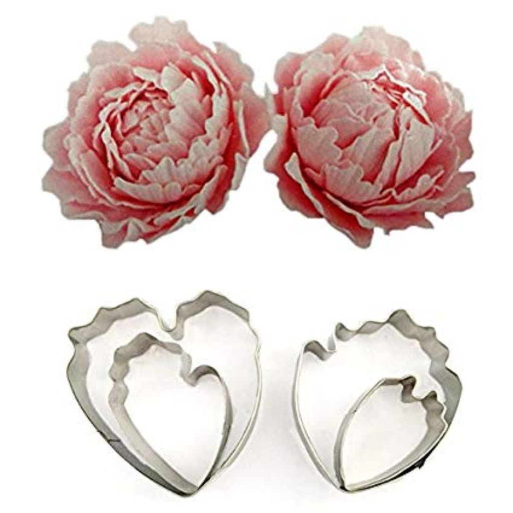 Peony petal cutter set of 4 / 7pcs gumpaste flower cake decorating tool ...