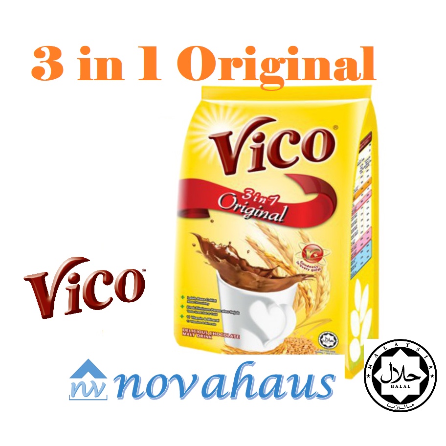 Vico 3 in 1 Chocolate Malt Drink (18’s x 32g) | Shopee Singapore