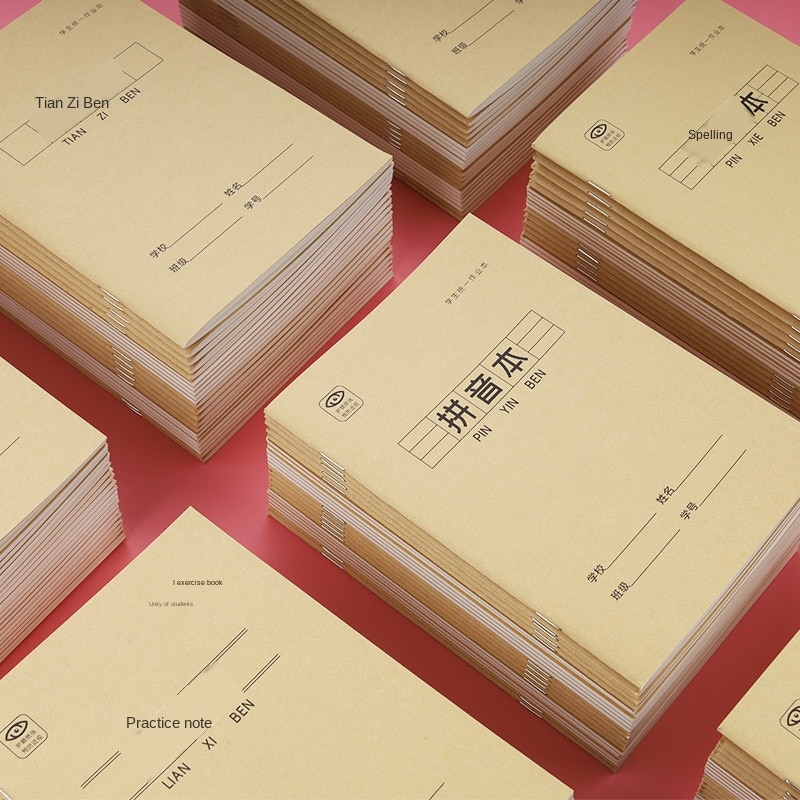 10 Pieces/Set Character Exercise Workbook PinYin Learning Practice ...