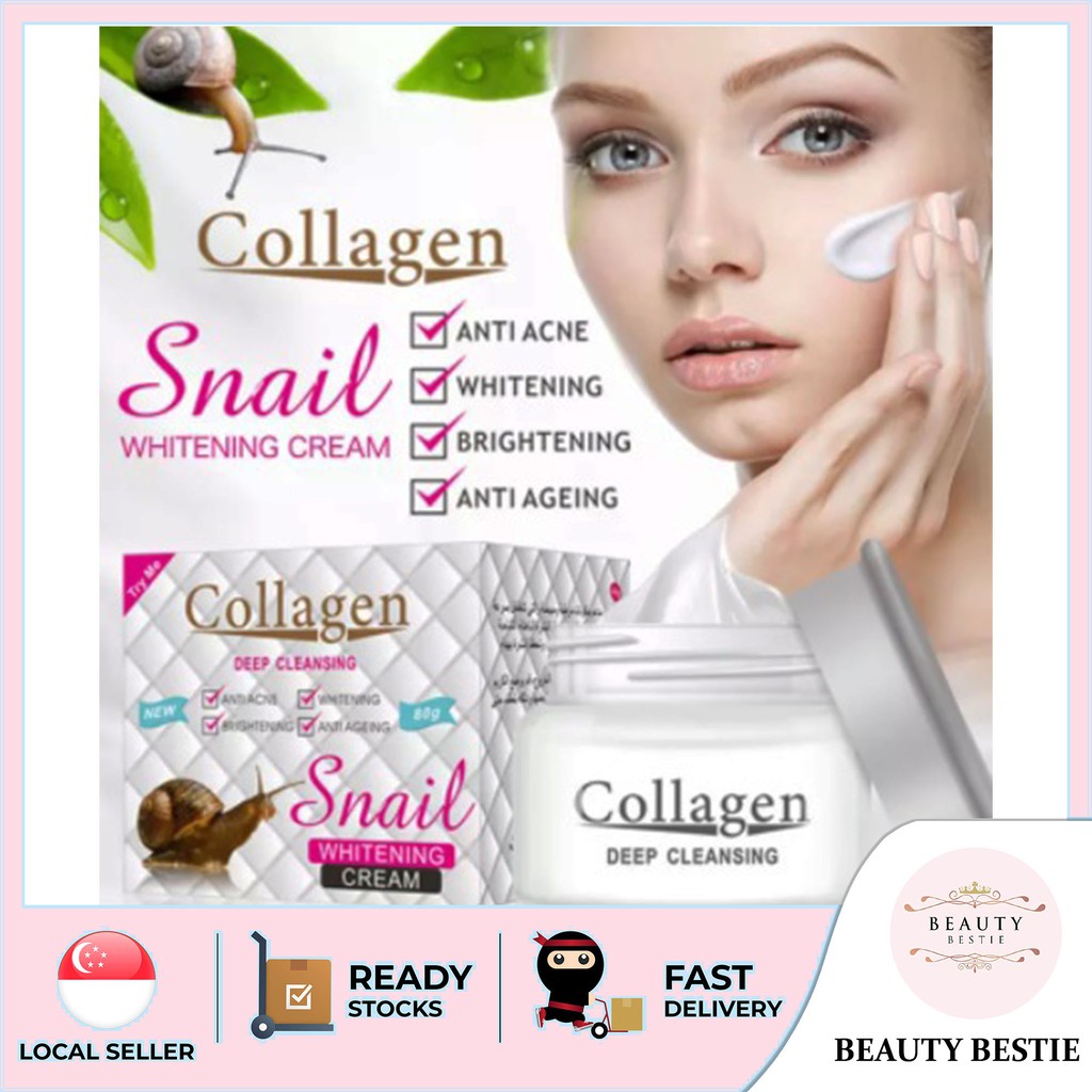 [TOP SELLING ITEMS] *PEI MEI* Collagen Snail Whitening Face Cream (80G ...