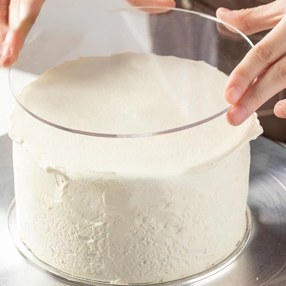 4-8 inch Acrylic Round Disc Cake base Clear Blank Diy Decoration ...