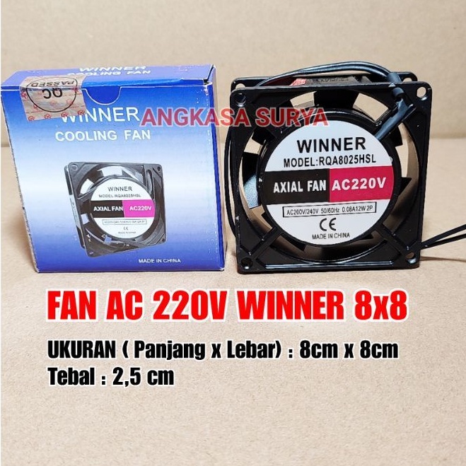 Fan AC 220v 8cm / Cooling Fan / Exhaust Cooling Fan AC 220v 8 Cm 8x8 ...