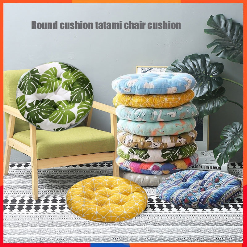 Round Cushion 40x40/50x50cm Office Chair Sofa Tatami Circular ...