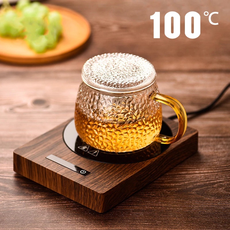 200W Cup Heater Mug Warmer 100°C Hot Tea Makers Electric Hot Plate 5 ...