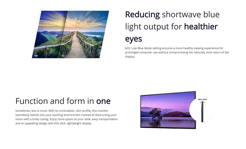 AOC 27B1H 27 inch 1920x1080 60Hz Full HD IPS Monitor HDMI/VGA (3 YEARS ...