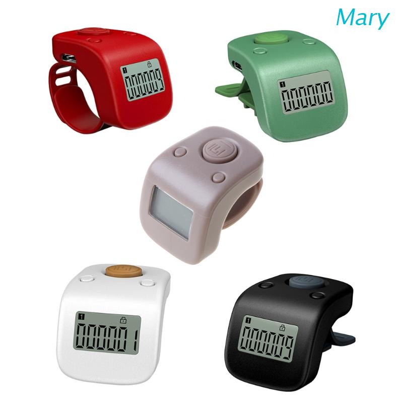 Mary Mini Rechargeable Digital LCD Electronic Finger Ring Hand Tally ...