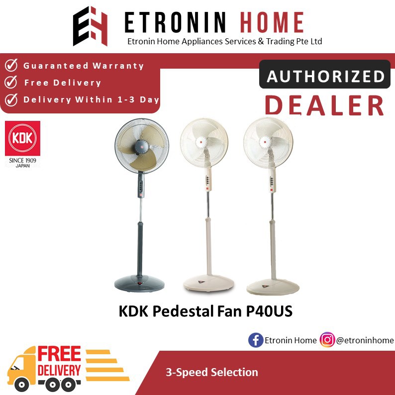 KDK Pedestal Fan P40US | Shopee Singapore