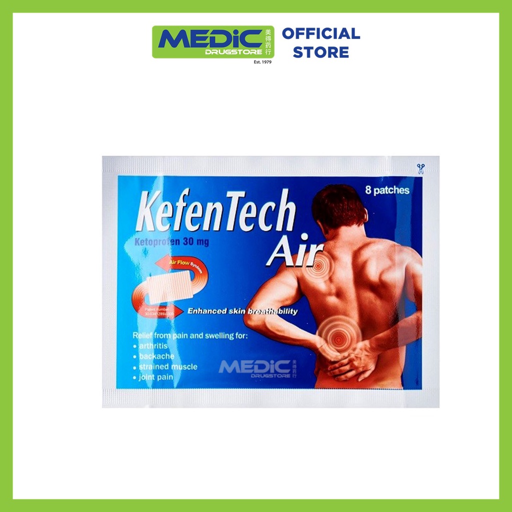 [Bundle of 10] KefenTech Air 30mg 8 Patches - By Medic Drugstore ...