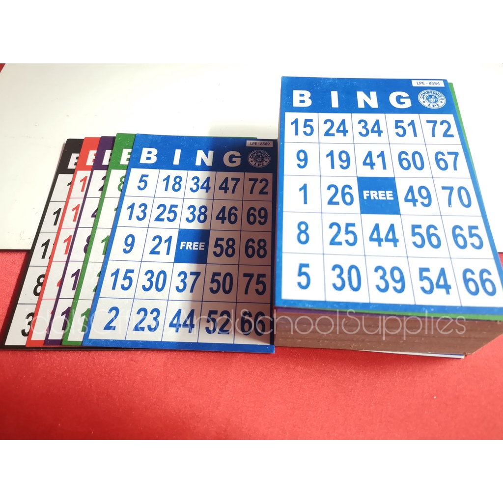 Playing Cards Bingo Cards 100 pcs (design may vary) | Shopee Singapore