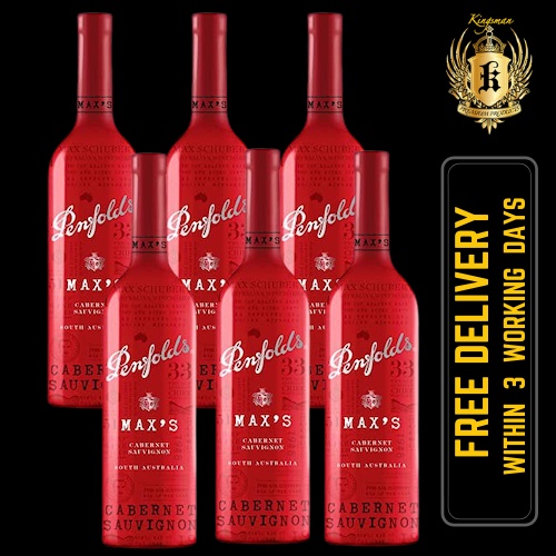 Penfolds MAX Cabernet Sauvignon Wine 750ml x 6 (BUNDLE DEAL) | Shopee ...