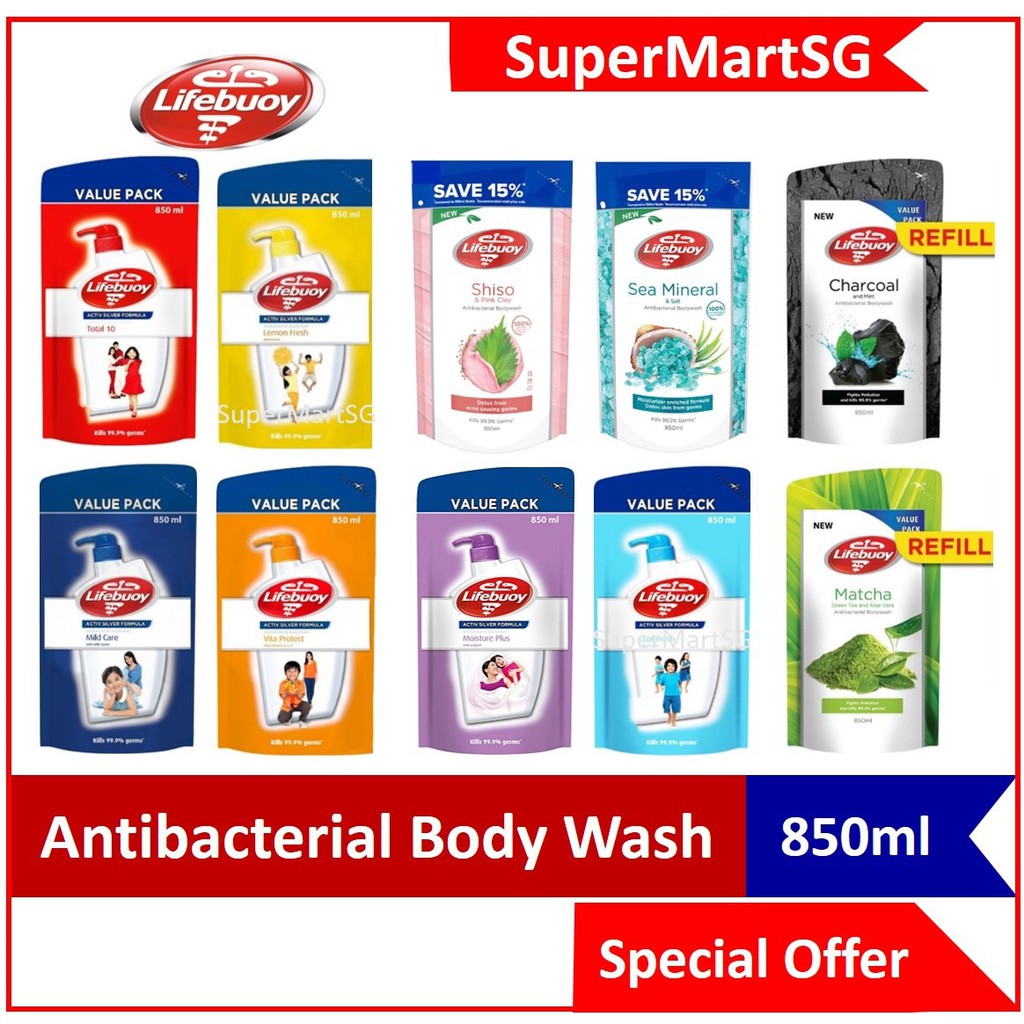 Lifebuoy Antibacterial Body Wash 850ml Refill Pack Lowest Price ...