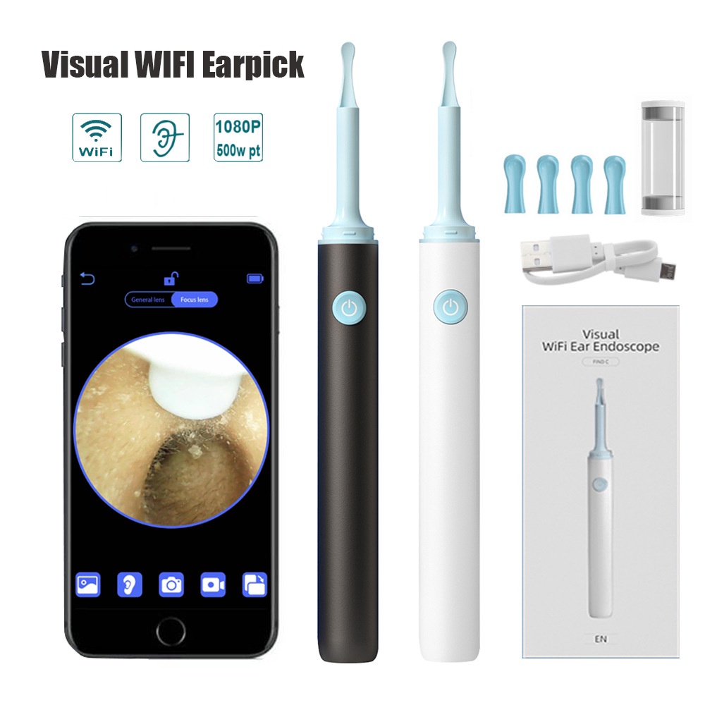 Hailicare 3.9mm Earpick With Camera For Both Baby and Adult | Shopee ...
