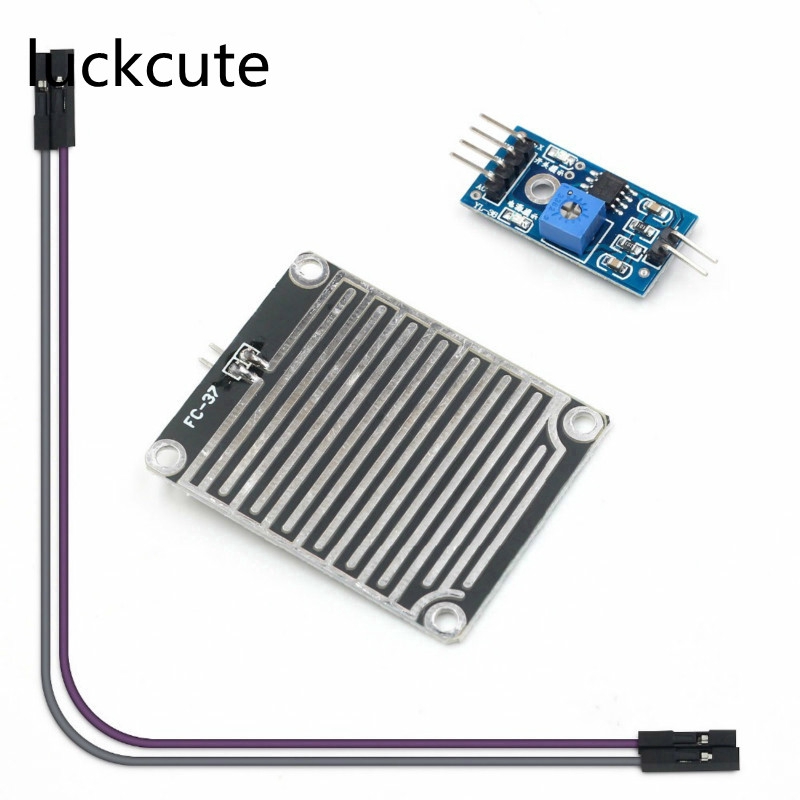 1set/lot Snow/Raindrops Detection Sensor Module Rain Weather Module Humidity For Arduino ...
